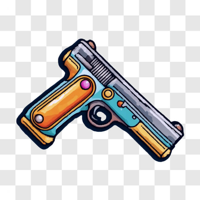 Download Colorful Pistol Educational Tool for Children Cartoons Online ...