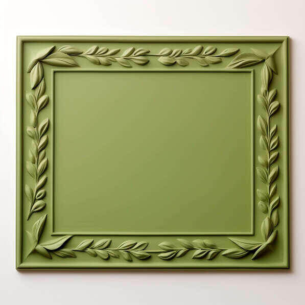 Download Green Leaf Frame for Artwork and Photos Backgrounds Online ...