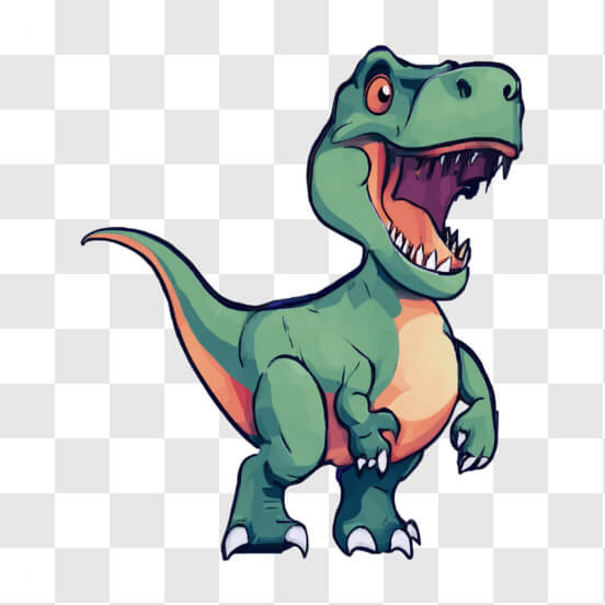 Descarga Dinosaurio de dibujos animados colorido con la boca abierta Cartoons En Línea ...