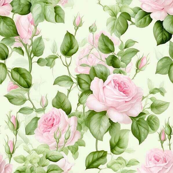 Download Seamless Pink Rose Floral Pattern Patterns Online - Creative ...