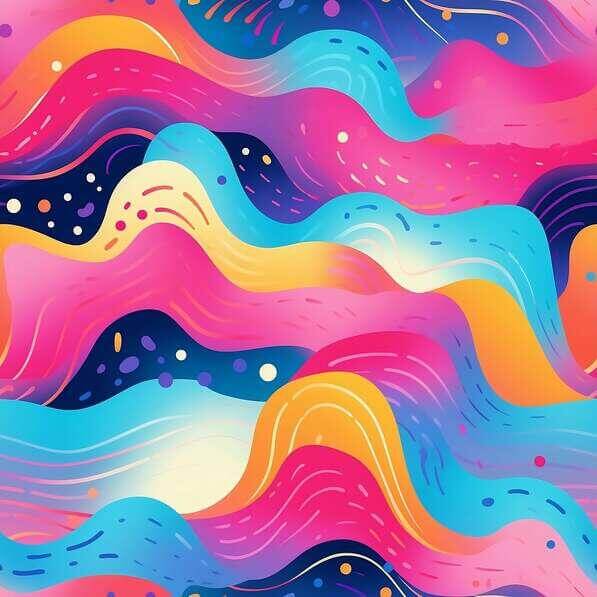 Download Colorful Abstract Waves Pattern Patterns Online - Creative Fabrica