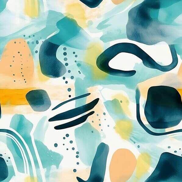 Download Abstract Blue, Yellow, and Orange Pattern with Shapes Patterns ...