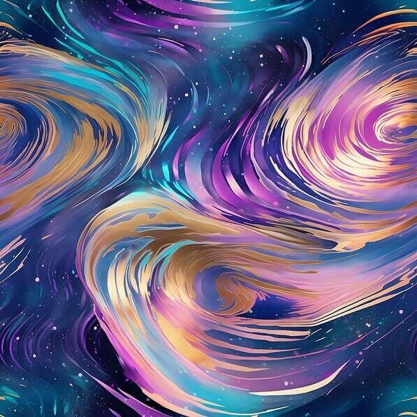 Download Colorful Swirling Pattern with Stars in Space Patterns Online ...