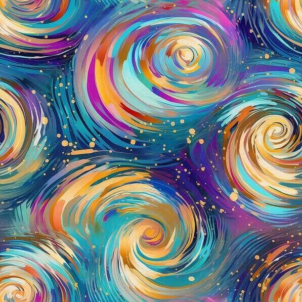 Download Colorful Swirls and Spirals Seamless Pattern Patterns Online ...