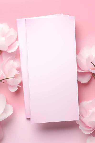 Download Romantic Stationery Design with White Notebooks and Pink ...