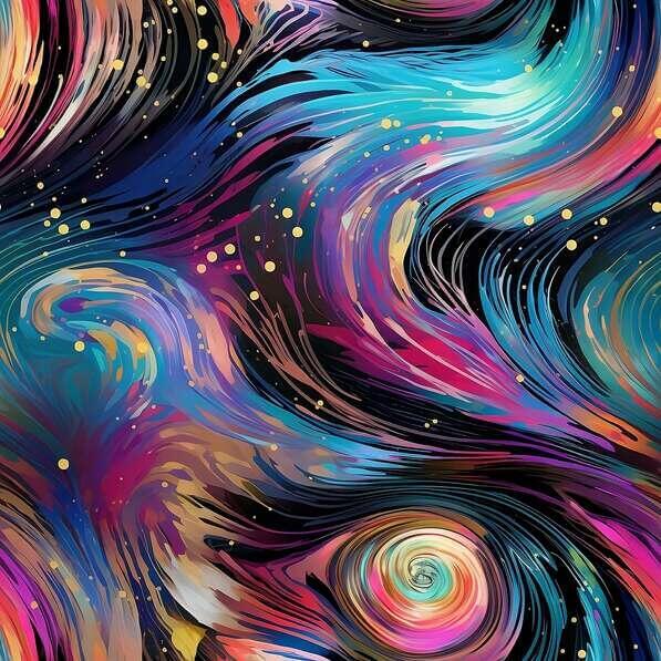 Download Colorful Abstract Pattern with Swirls and Bright Colors ...