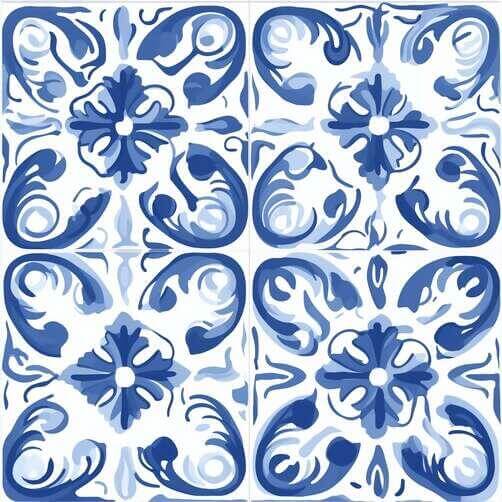 Download Seamless Pink and Blue Floral Tile Pattern Patterns Online ...