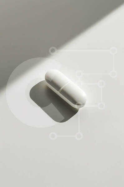 White Pill on Table - Medication or Aesthetics? stock photo | Creative ...