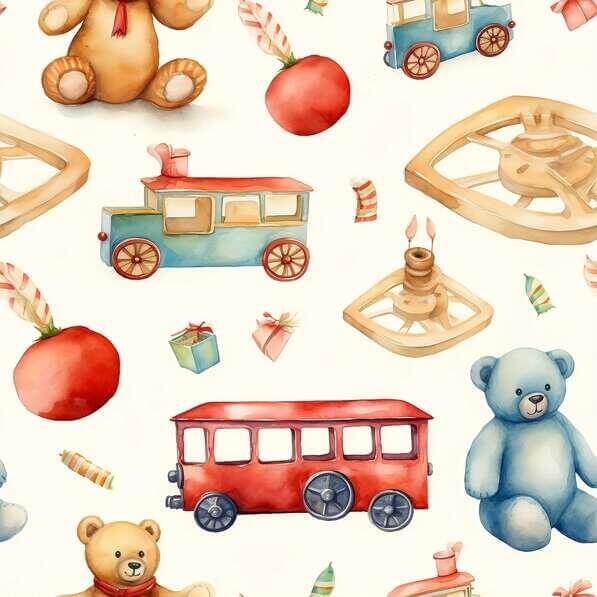 Download Seamless Toy and Candy Pattern for Children Patterns Online ...