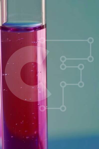 Glass Beaker with Purple Liquid in Scientific Experiment stock photo ...