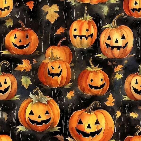 Download Seamless Pumpkin Pattern for Halloween and Autumn Celebrations ...