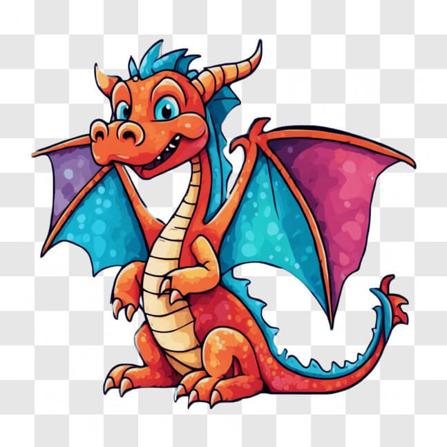 Download Colorful Cartoon Dragon for Children's Interest and Education ...