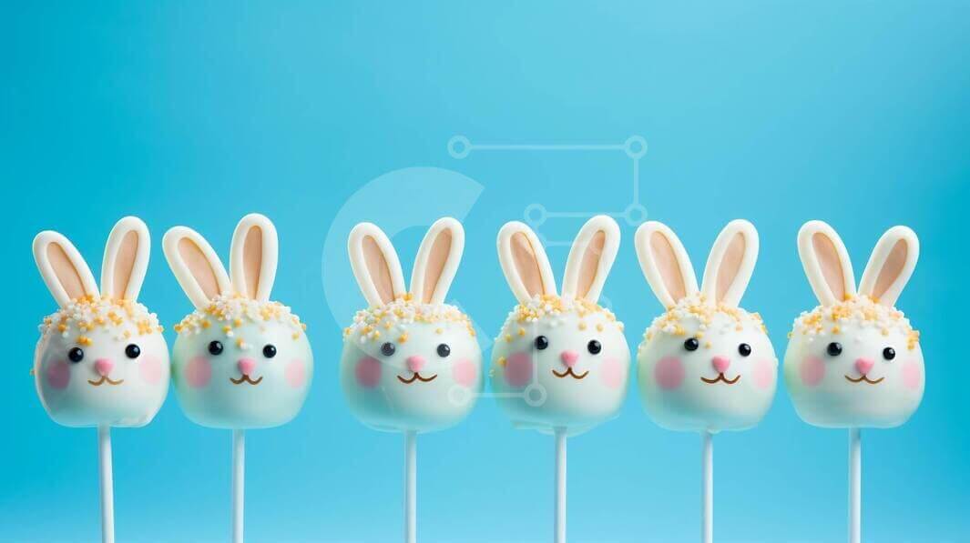 Delicious Easter Bunny Cake Pops for Your Celebration stock photo ...