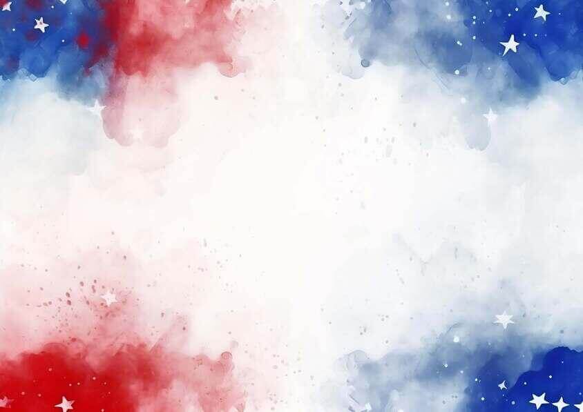 Download Patriotic Red, White, and Blue Watercolor Background ...