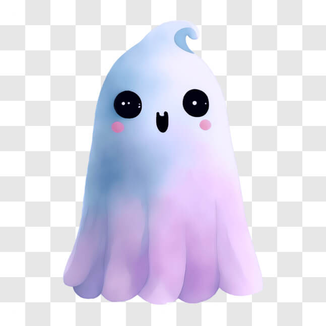 Download Smiling Blue and Pink Ghost for Halloween, Christmas, or ...