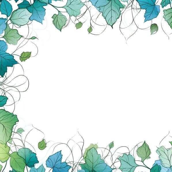 Download Blue and Green Ivy Frame for Elegant Backgrounds Backgrounds ...