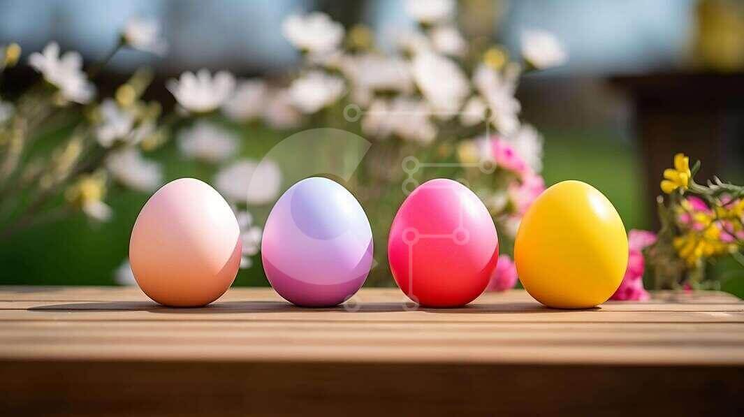 Vibrant Easter Eggs for Spring Celebrations stock photo | Creative Fabrica