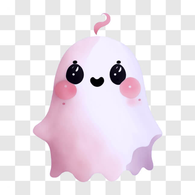 Download Cute Pink Ghost for Halloween or Holiday Celebrations PNGs ...