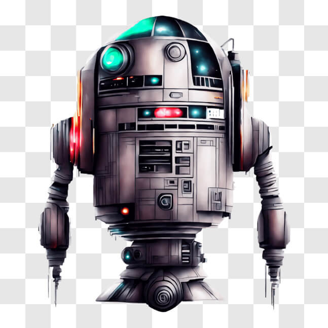Download Star Wars R2D2 Robot Illustration PNGs Online - Creative Fabrica