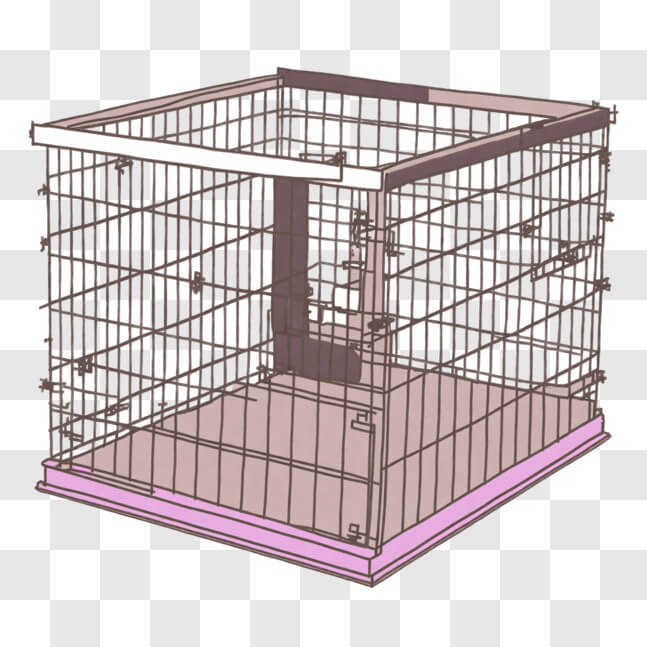 Download Metal Wire Cage for Pets and Small Animals PNGs Online ...
