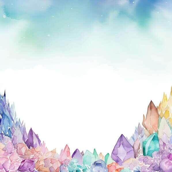 Download Colorful Crystal Abstract Watercolor Painting Backgrounds ...