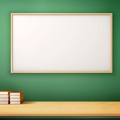 Download Empty Classroom with Blackboard and Desk Backgrounds Online ...