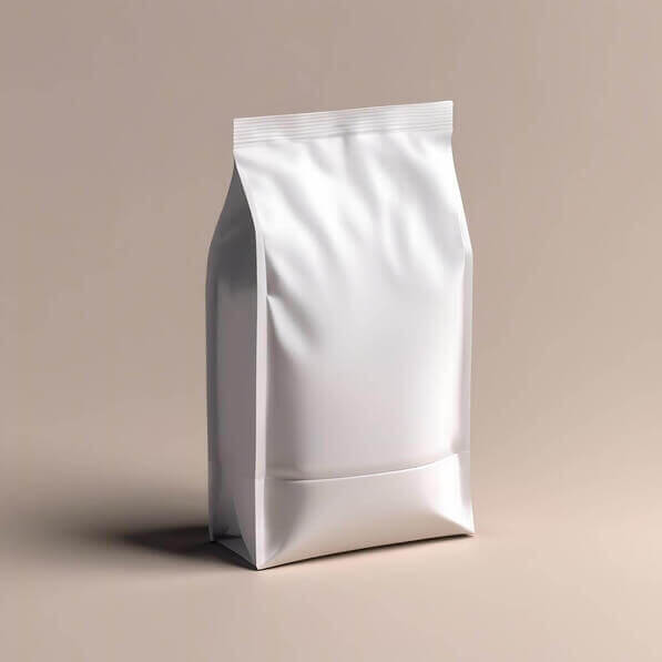 Download Empty White Coffee Bag on Off-White Background Mockups Online ...
