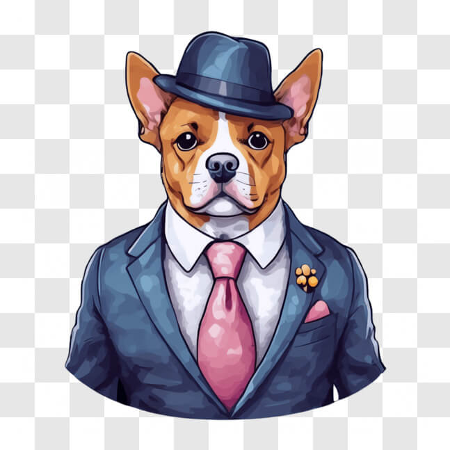 Descarga Perro en Elegante Traje y Corbata Cartoons En Línea - Creative ...