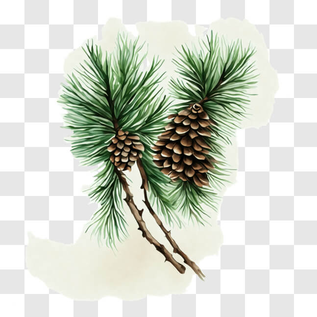 Download Hand-drawn Pine Cones on US Map PNGs Online - Creative Fabrica