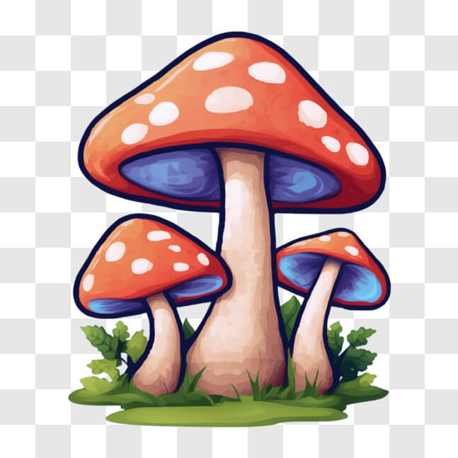 Download Colorful Cartoon Mushrooms Illustration Cartoons Online ...