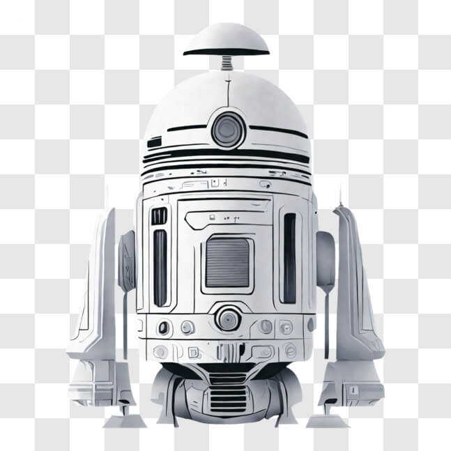 Download Star Wars R2D2 Robot on Black Background PNGs Online ...