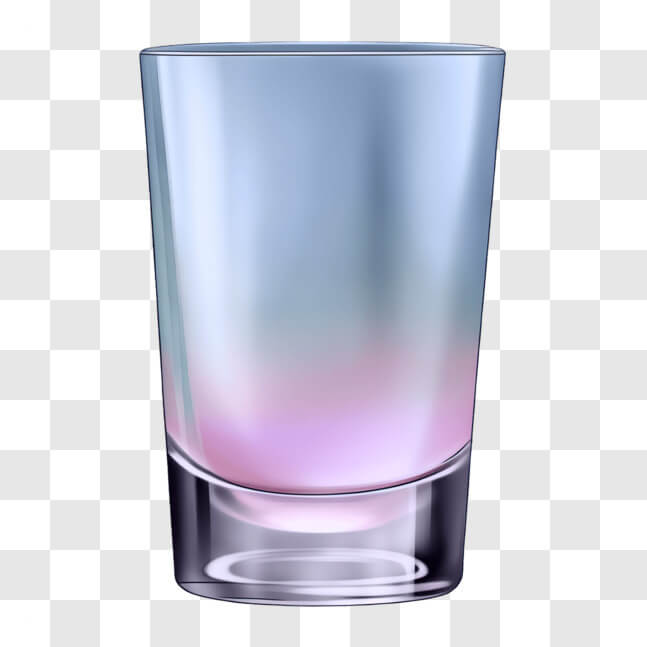 Download Empty Shot Glass in Pink, Purple, and Blue Hues PNGs Online ...