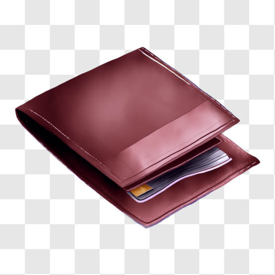 Download Red Wallet with Multiple Compartments and Items PNG Online ...