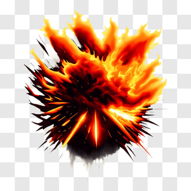 Download Dynamic Fire Explosion for Promotional Material PNGs Online ...
