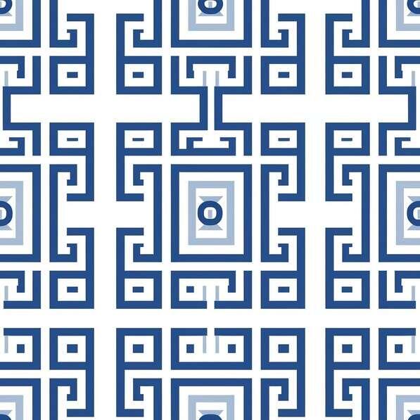 Download Seamless Blue and White Greek Maze Pattern Patterns Online ...