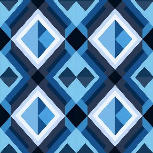 Download Blue and White Geometric Pattern with Diamonds Patterns Online ...