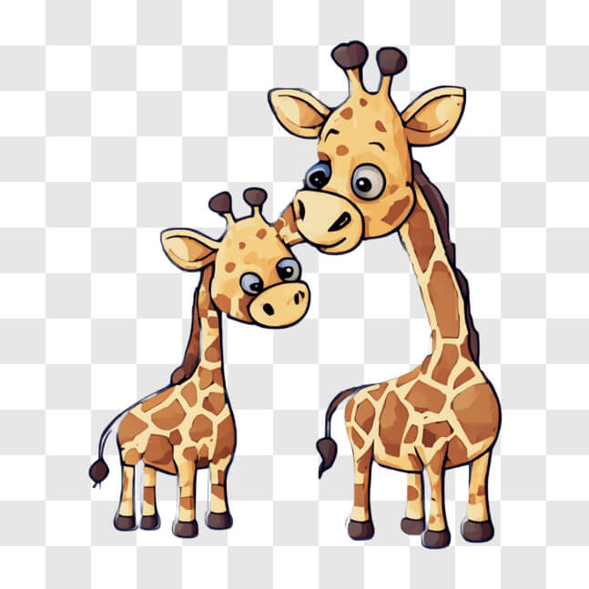 Descarga Jirafas de Dibujos Animados Paradas Juntas Cartoons En Línea ...