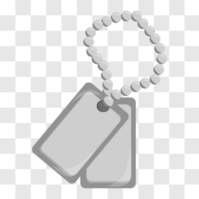 Download Gray Dog Tags on Chain for Identification PNGs Online ...
