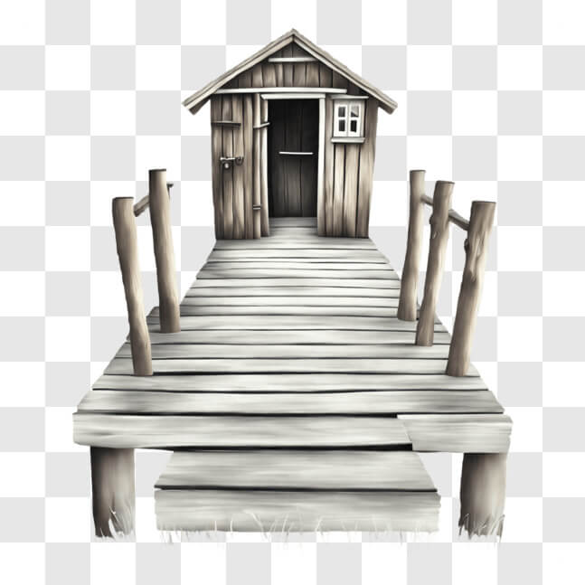 Download Rustic Wooden Dock for Fishing and Boating PNGs Online ...