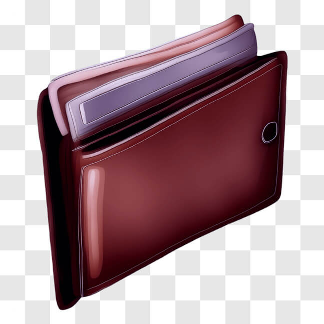 Download Red Wallet with Multiple Compartments and Items PNGs Online ...