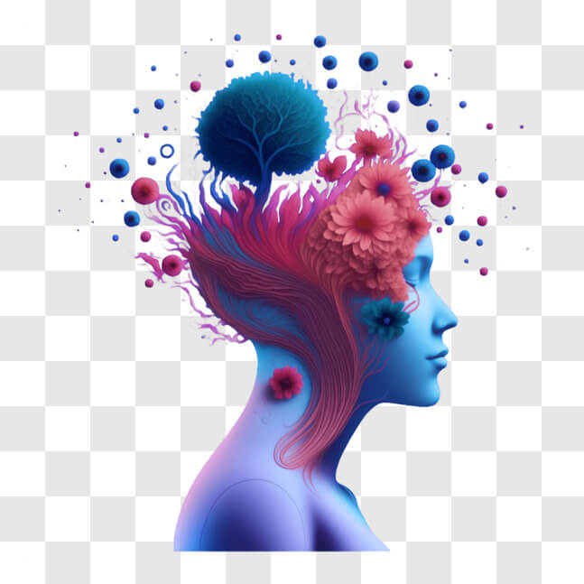 Download Abstract Concept of Mind-Body Connection with Flowers and ...