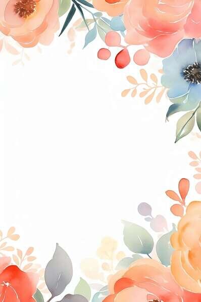 Download Colorful Floral Frame for Greeting Cards and Invitations ...