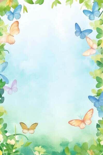 Download Colorful Butterfly Frame Background Backgrounds Online ...