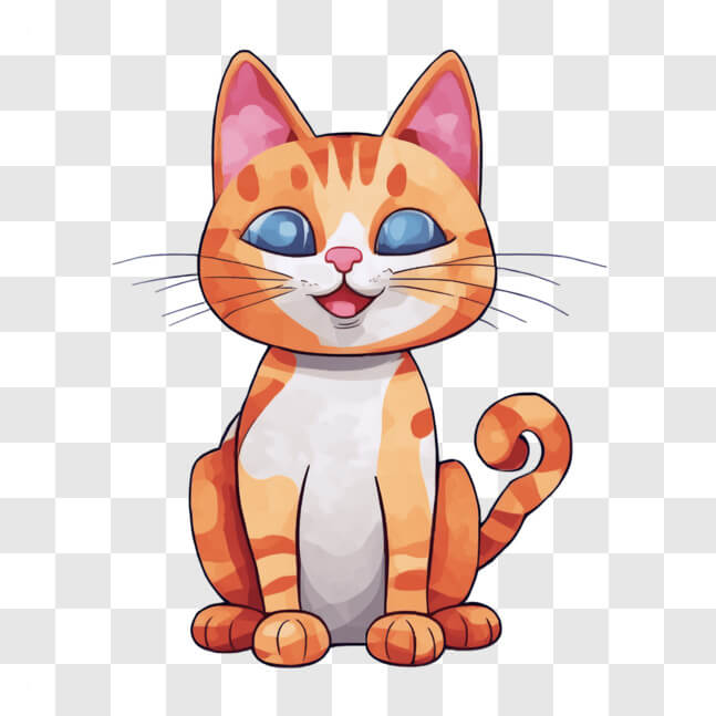 Download Happy and contented cat with blue eyes on a black background ...