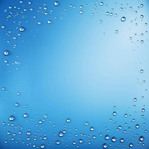Download Abstract Frame Vector with Water Droplets on Blue Background ...