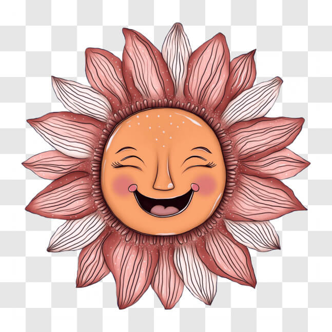 Download Smiling Sun Flower Image for Greeting Cards and Posters PNGs ...
