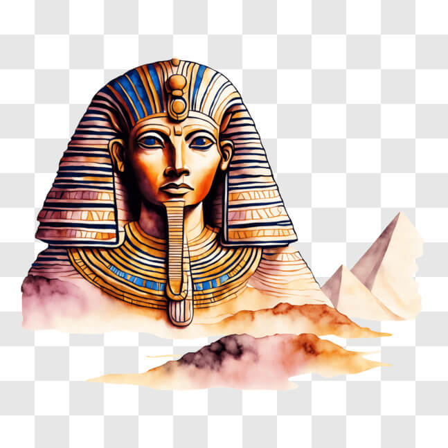 Download Egyptische Farao Schilderij met Piramides en Wolken PNGs ...
