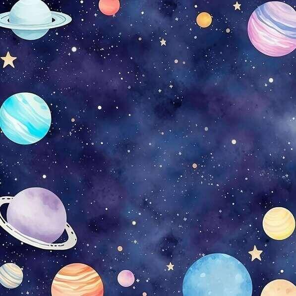 Download Colorful Space Wallpaper with Planets and Stars Backgrounds ...