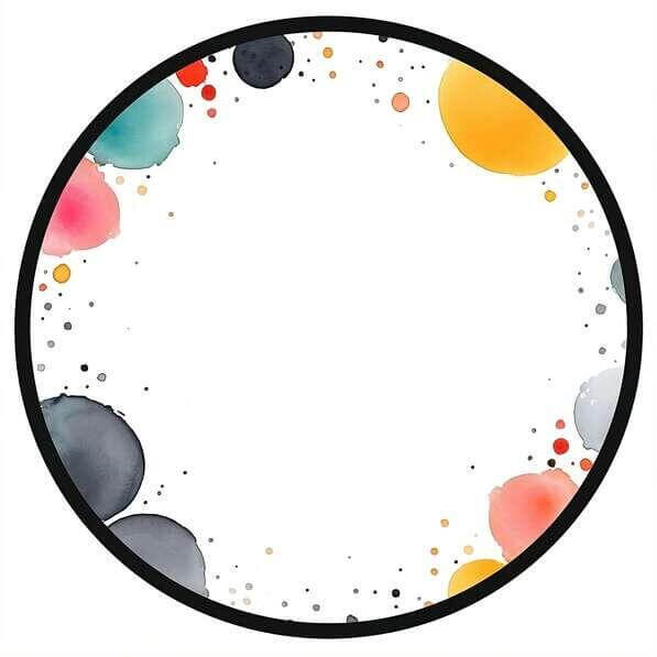 Download Colorful Paint Splatter Round Frame Backgrounds Online ...