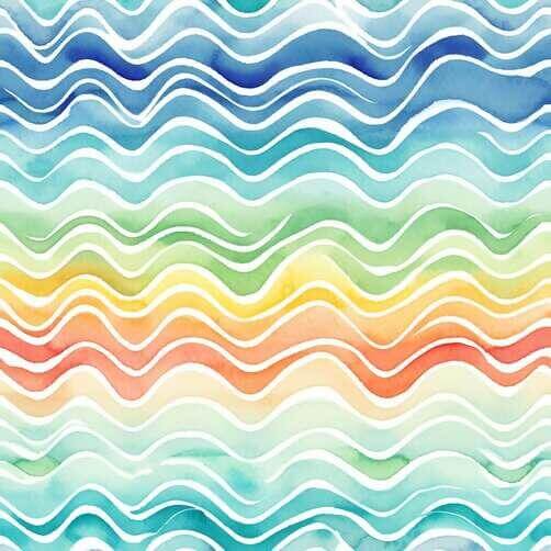 Download Vibrant Watercolor Wave Pattern for Creative Projects Patterns ...
